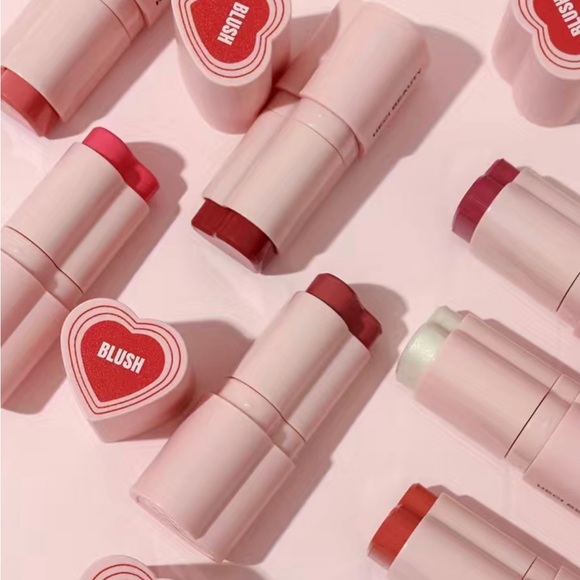 Makeup | 3in1 Heartshaped Blush Stick Get A Natural Pink Rosy | Poshmark